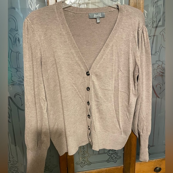 Marled | Sweaters | Marled Tan Button Down Cardigan | Poshmark